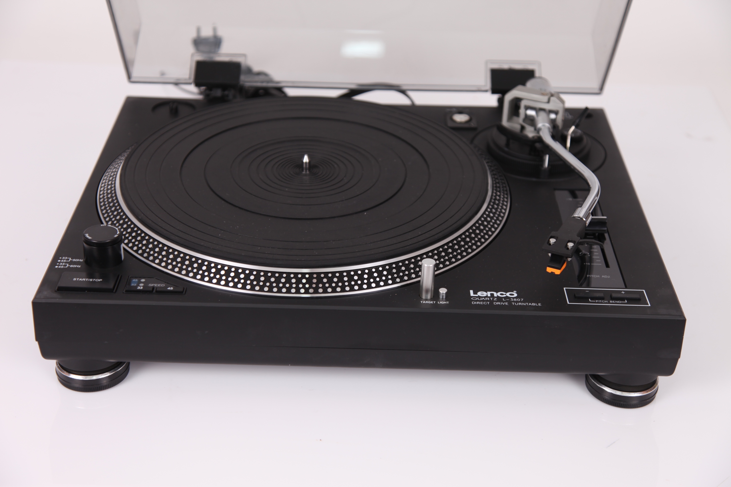 Gramofon Lenco L-3807 Direct Drive DJ Stroboskop Pitch Control • Opinie ...