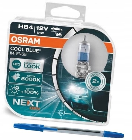 OSRAM ŻARÓWKA HB4 12V 51W COOL BLUE INTENSE TEMPERATURA BARWOWA 5000 ...