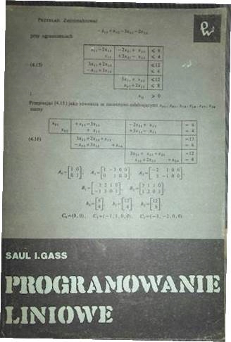 Programowanie liniowe Saul I. Gass (13434086934) | Książka Allegro