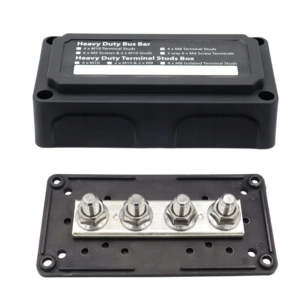 DC 48v 300A 4 Terminal M8 Studs Busbar Power Distribution Block Heav~2571 6979753398457 za 146 ...