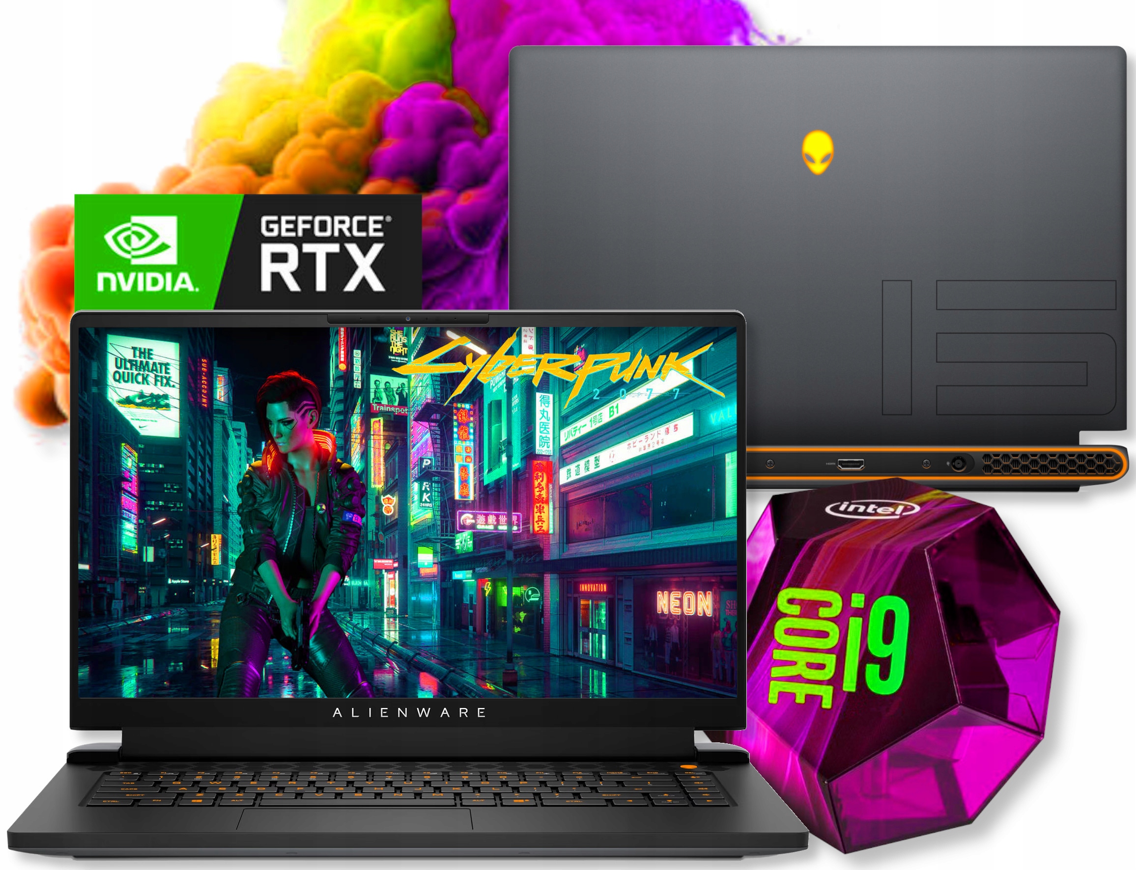 LAPTOP GAMINGOWY ALIENWARE M15 R7 i9-12900H 8/1000 NVMe 2K 240Hz! RTX ...