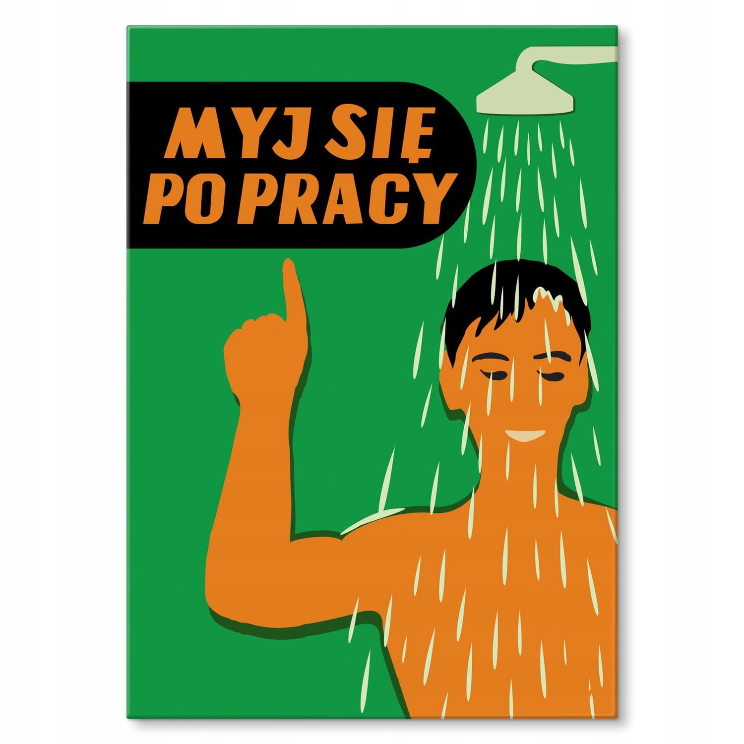 Plakat Myj się po pracy metalowy 42 x 59,4 cm • Cena, Opinie • Plakaty ...