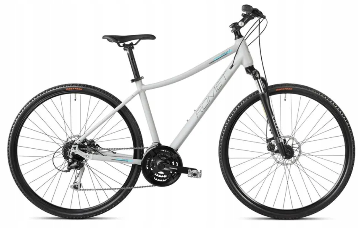 Rower crossowy Romet Orkan 3D rama 20 cali koło 28 " biały ...