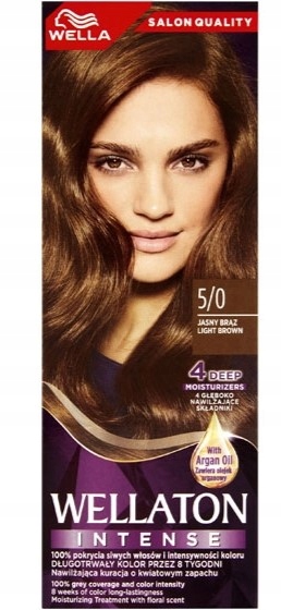 WELLA WELLATON Farba do włosów 5/0 JASNY BRĄZ (4056800756827) • Cena ...