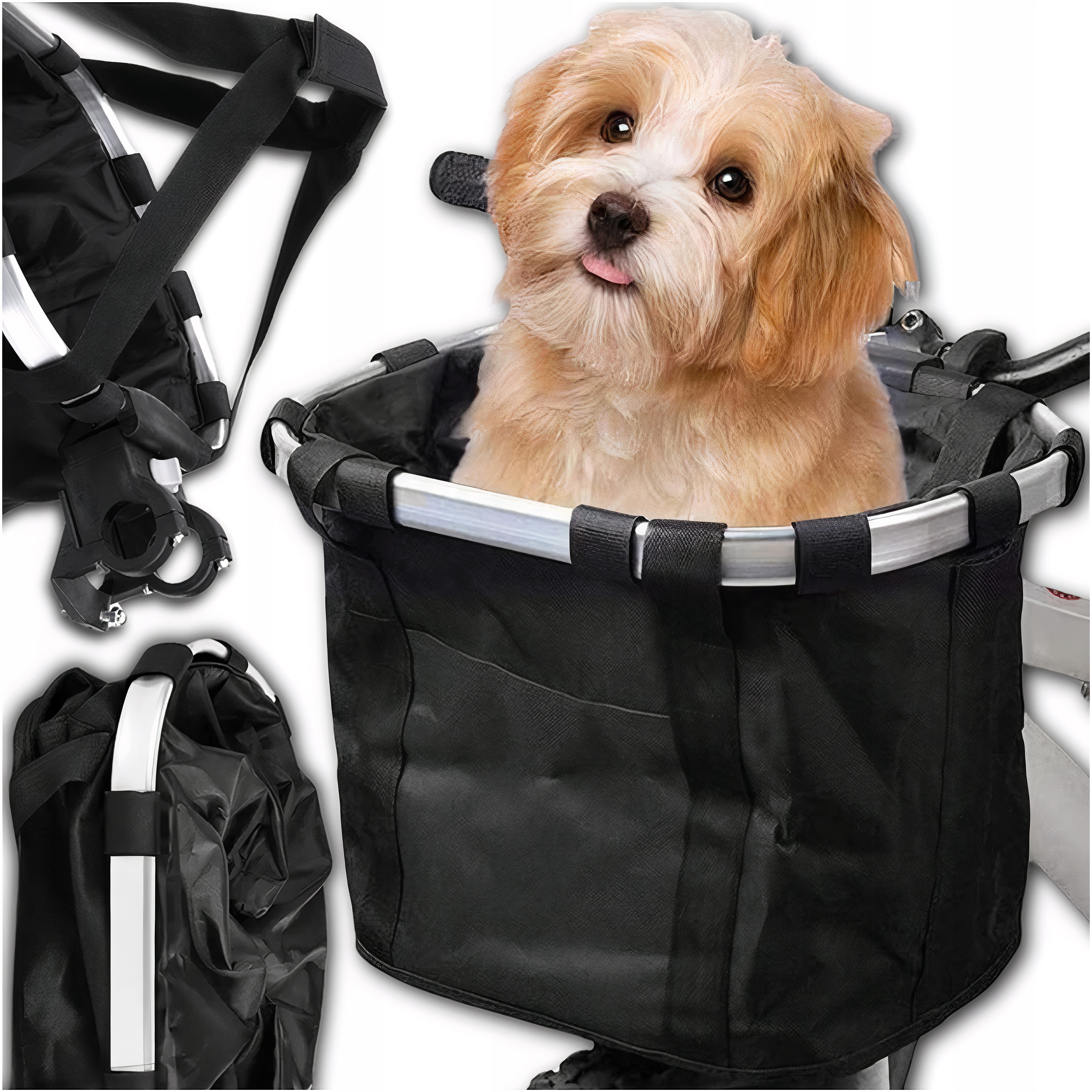 KOSZYK NA ROWER KIEROWNICĘ KOSZ ROWEROWY DO ROWERU WPINANY TORBA ...