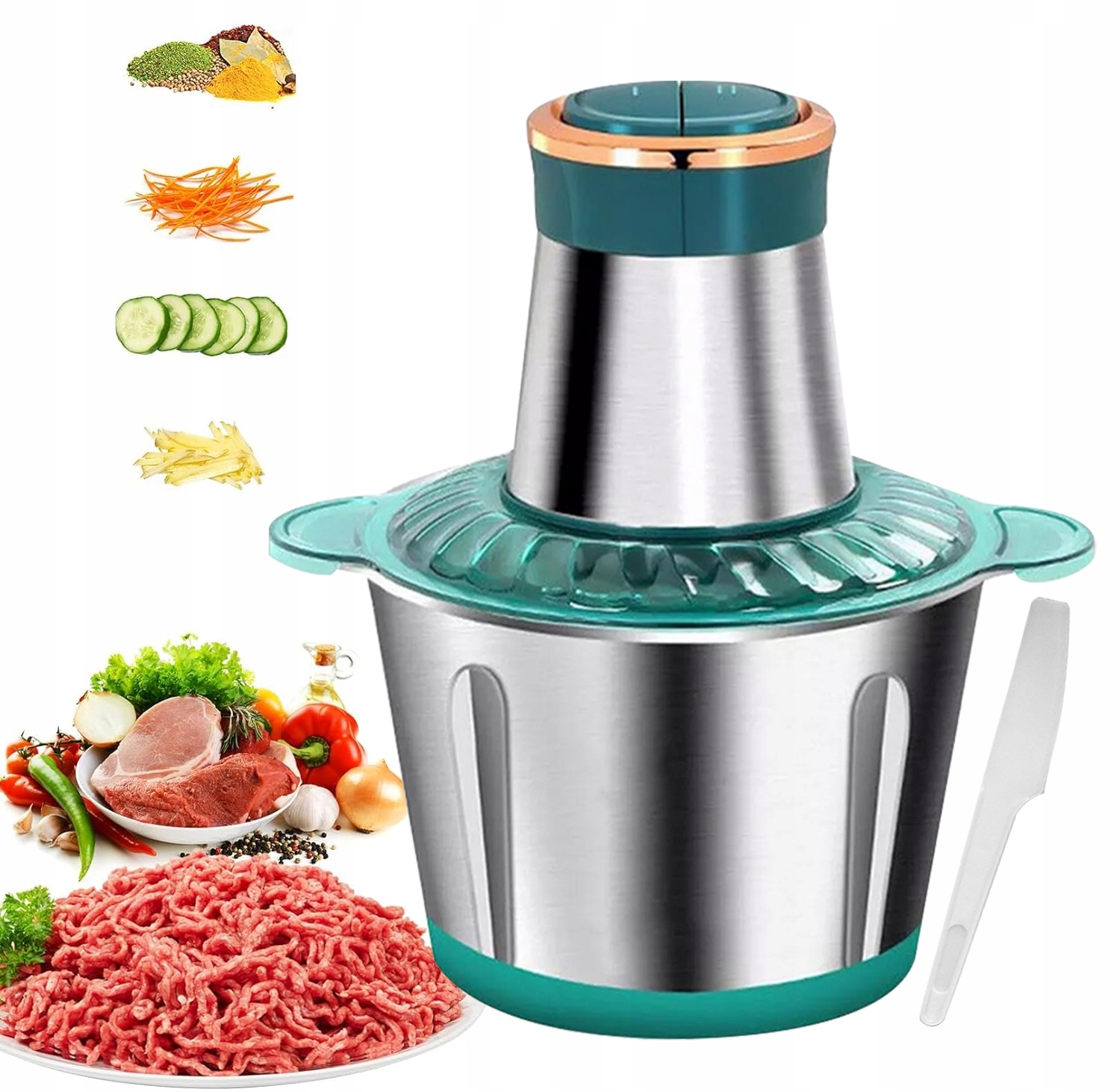 ELEKTRICKÝ MIXÉR NA MÄSO NEREZOVÁ OCEĽ 2L za 20.66EUR - Allegro