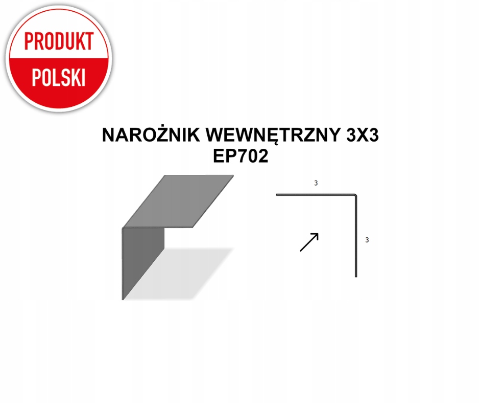 Narożnik kątownik 3x3 EP702 KOLORY, OCYNK (EP 702) • Cena, Opinie ...