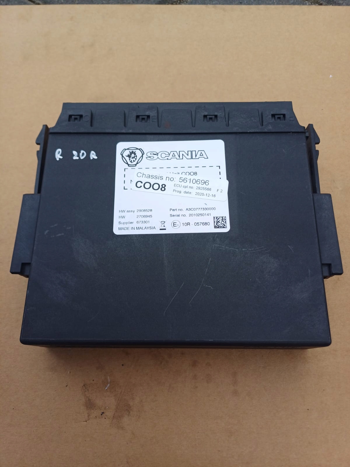 MODUŁ STEROWNIK ECU COO8 SCANIA R S NTG EURO 6 2020R za 2800.00PLN z ...