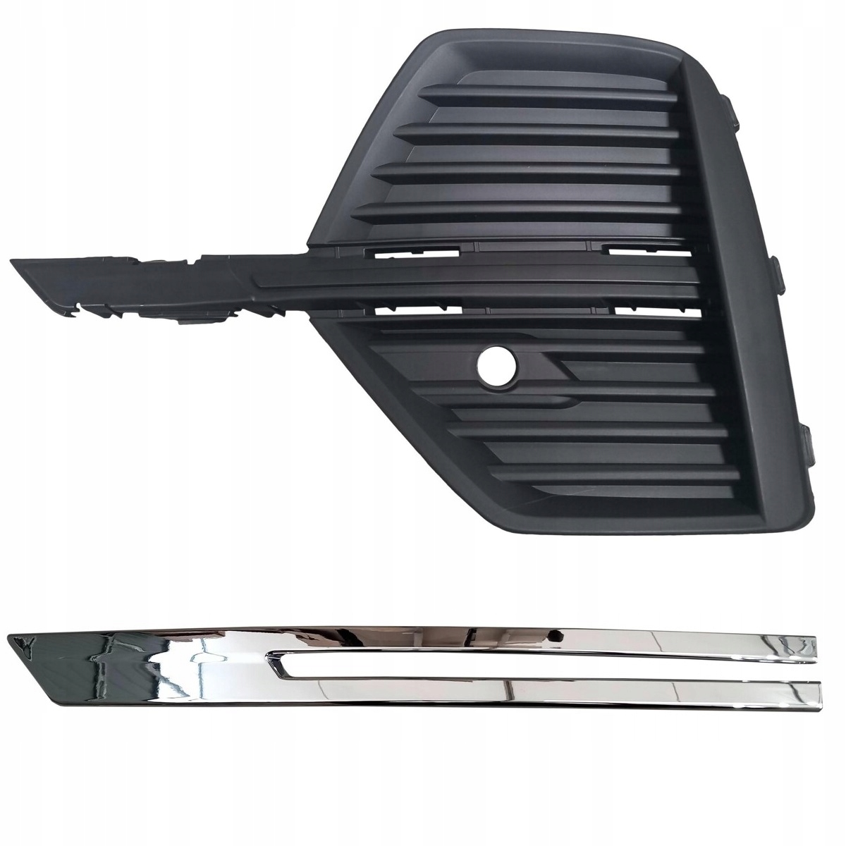 VOLVO XC60 22- KRATKA ZDERZAKA + LISTWA CHROM LEWY PRZÓD 32234952 ...