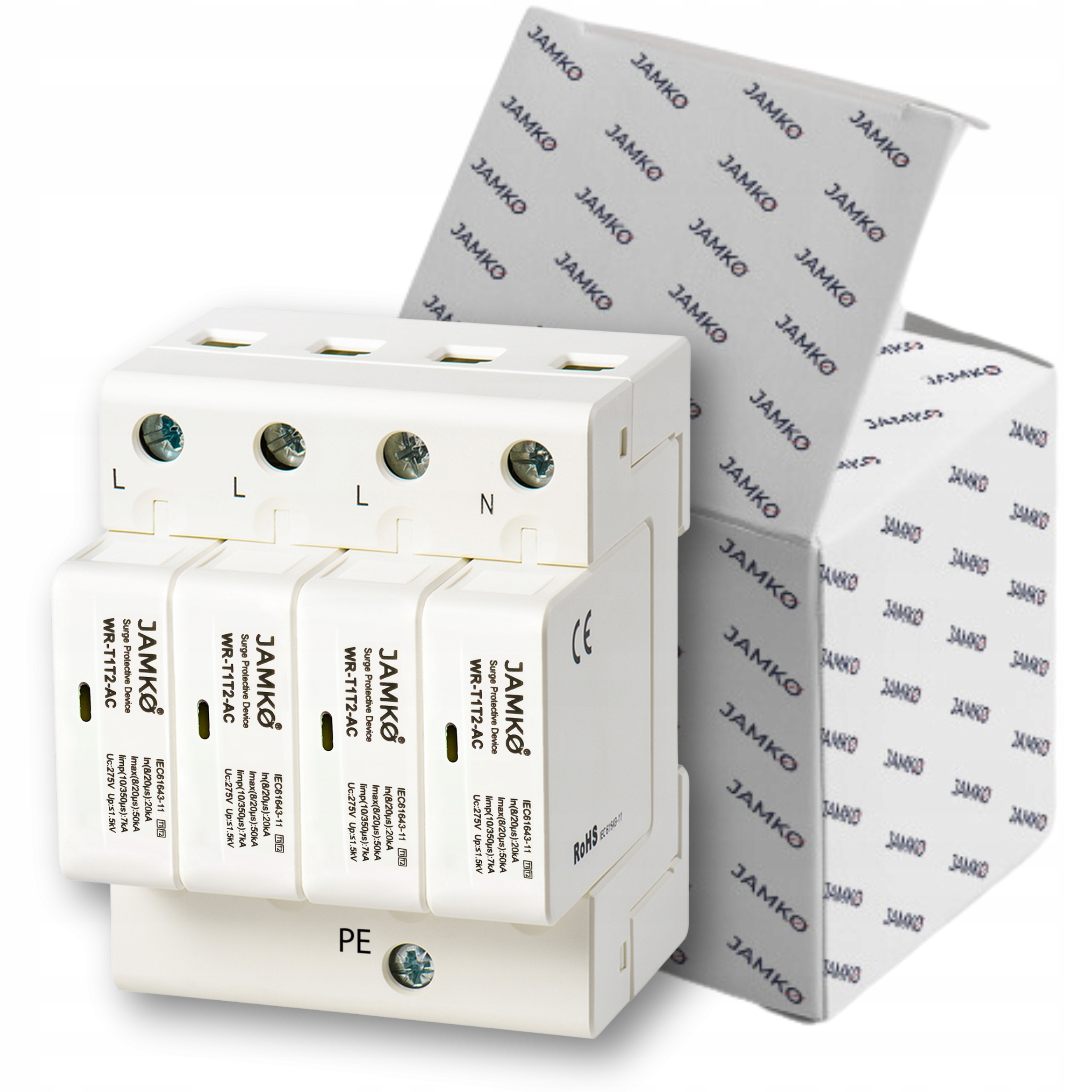 Ogranicznik przepięć JAMKO 275 V IP20 20000 A (5905123239120) • Cena ...