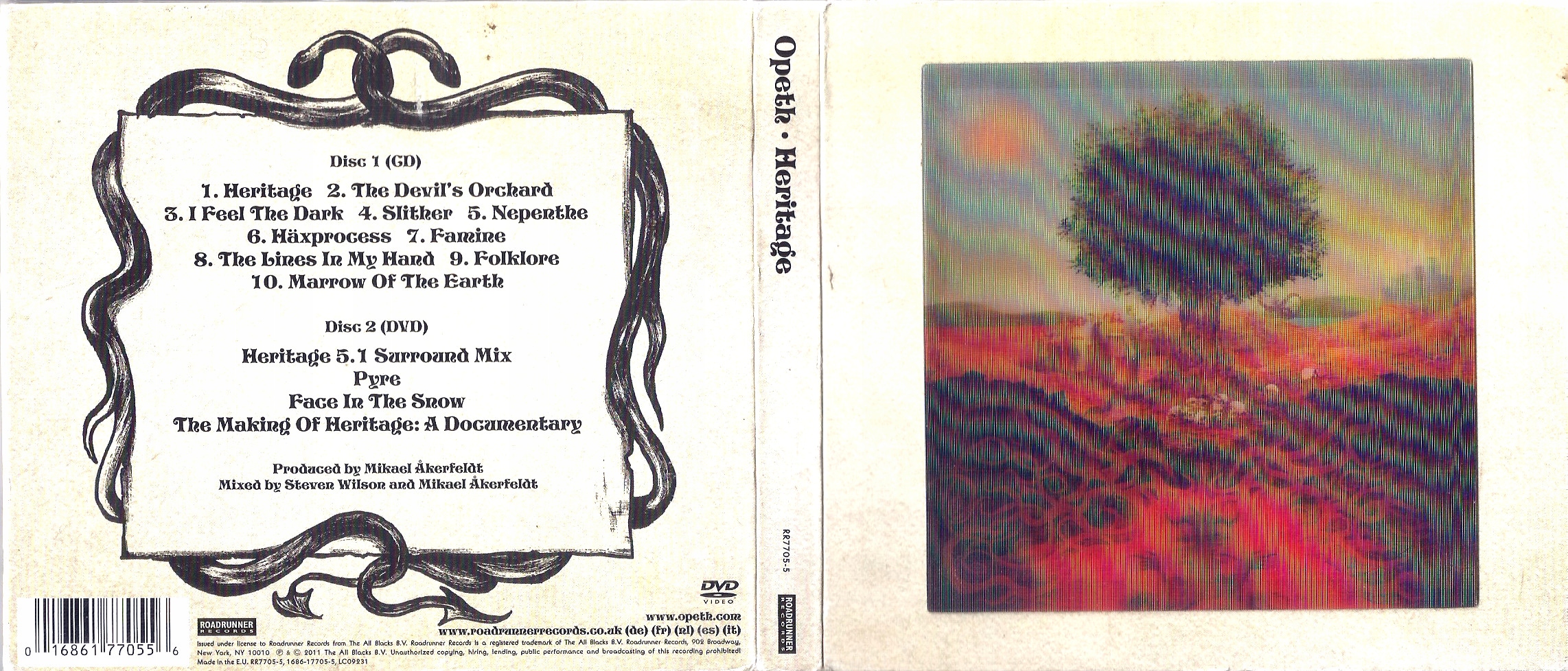 OPETH - Heritage LIMITED 3D DIGIPACK CD+DVD [EU] 17853186772 - Sklepy, Opinie, Ceny w Allegro