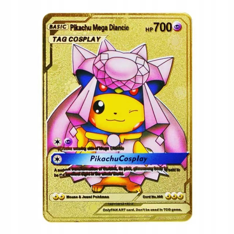 Zlatá METALOVÁ karta Pokémon ZLATÁ KARTA POKEMON za 107 Kč - Allegro