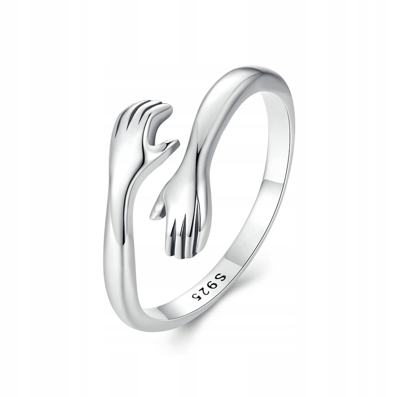 Prstýnek 925 Ruce stisk jako dárek, nastavitelný, dámský za 700.00CZK ...