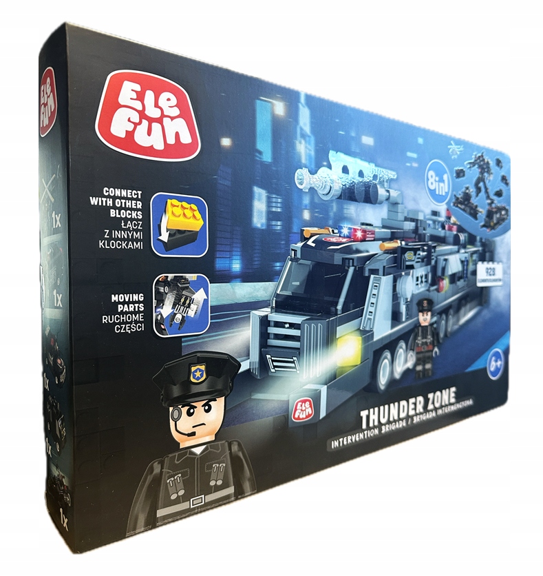 Elefun Klocki Brygada Interwencyjna 928 elementów 8w1 • Cena, Opinie ...