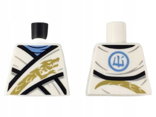 Lego Nowy Tors bez rączek White Torso Ninjago Wrapped Robe 973pb3403 ...