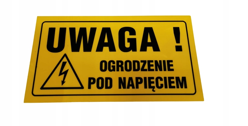 TABLICA TABLICZKA UWAGA OGRODZENIE POD NAPIĘCIEM (Tabliczka ogrodzenie ... TABLICA TABLICZKA UWAGA OGRODZENIE POD NAPIĘCIEM (Tabliczka ogrodzenie ...