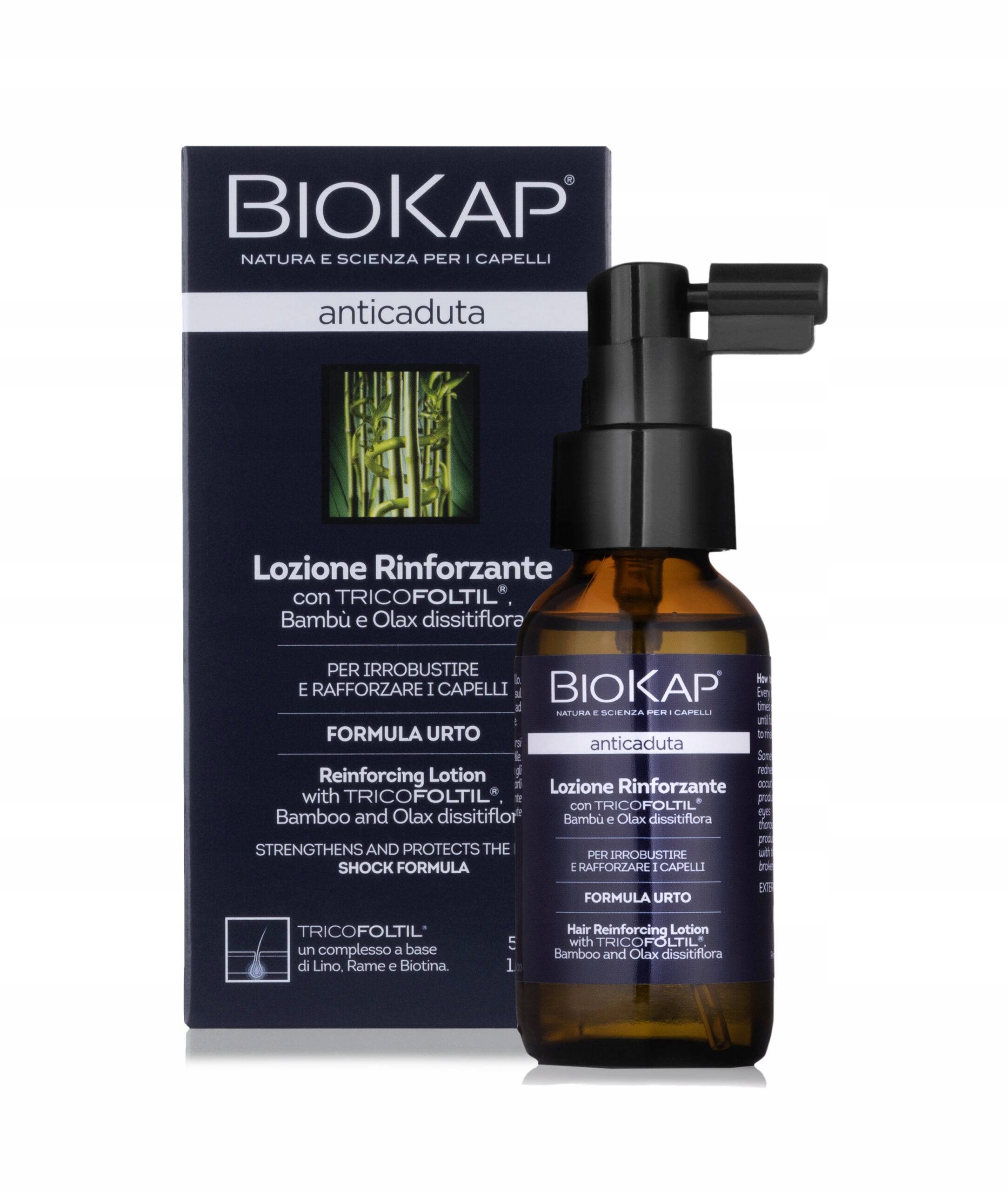 BIOKAP Lotion Shock Formula P/ Wypadaniu włosów (8030243026231) • Cena ...