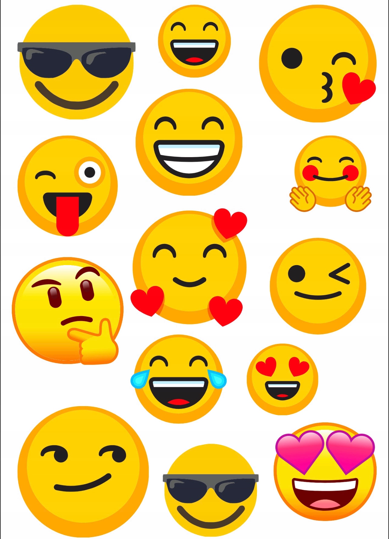 OPŁATEK NA TORT EMOTKI 12345384385 - Allegro.pl