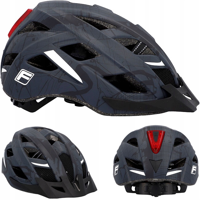 Kask rowerowy UrbanPLUS FISCHER+OŚWIETLENIE L/XL - 4008153504501 ...
