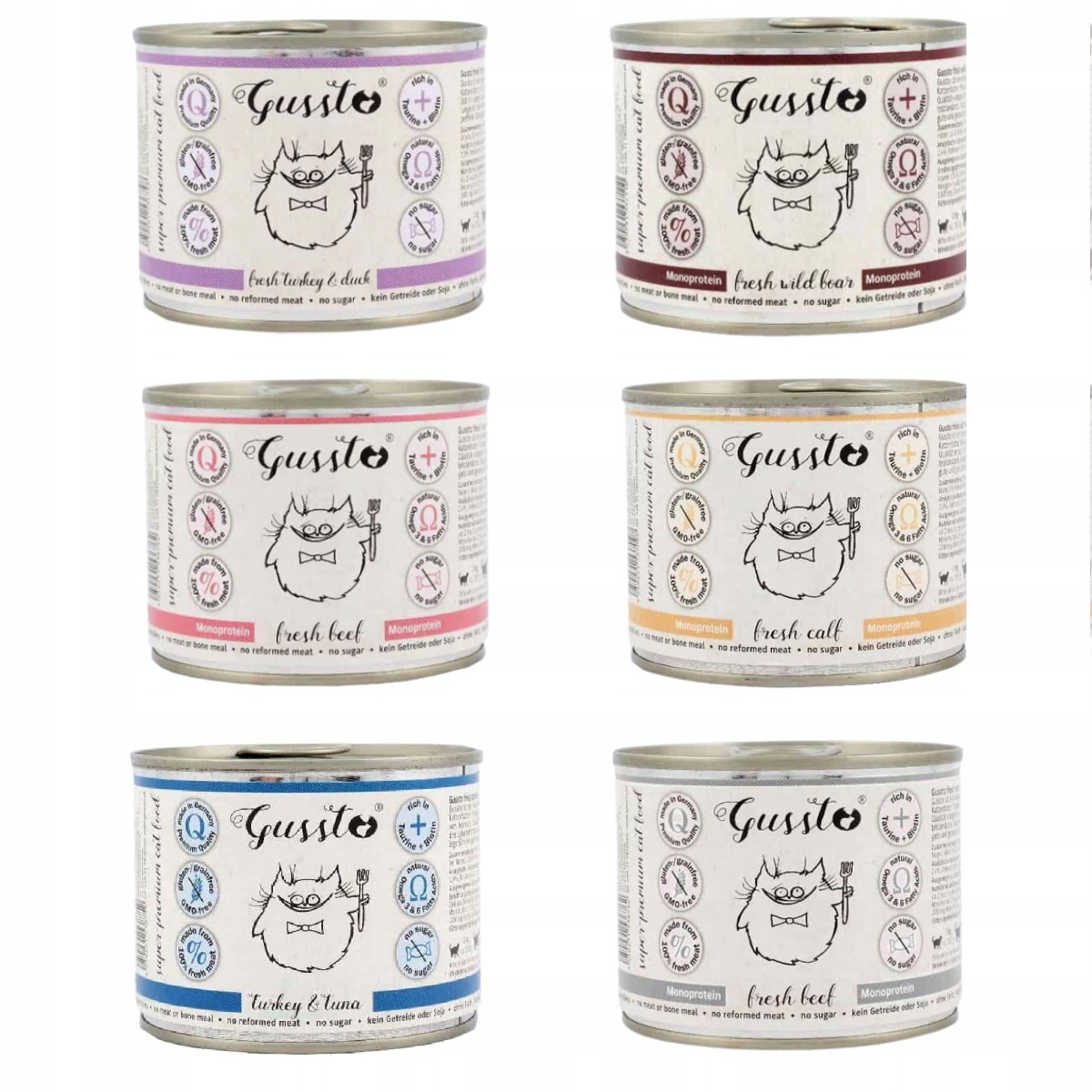 Gussto karma mokra dla kota Mix 6x 200g (5903450912341) • Cena, Opinie • Mokra karma 14049498828 ...