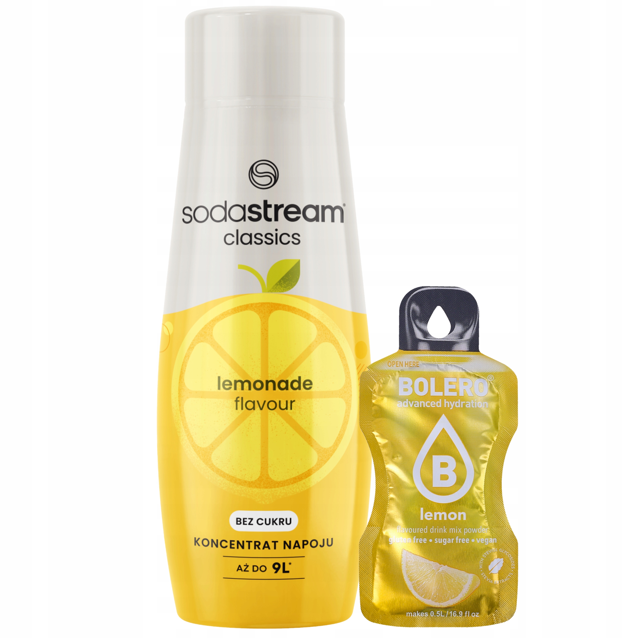 Syrop SodaStream Lemonade 440ml bez cukru + saszetka Bolero Lemon 3g ...