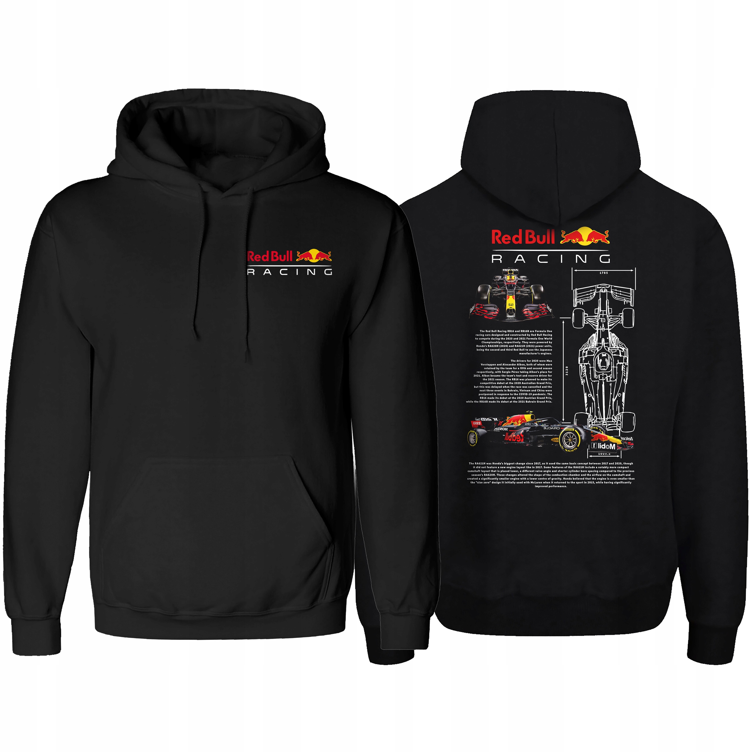 BLUZA Z KAPTUREM RED BULL RACING F1 BOLID FORMULA 1 MAX VERSTAPPEN ROZ ...