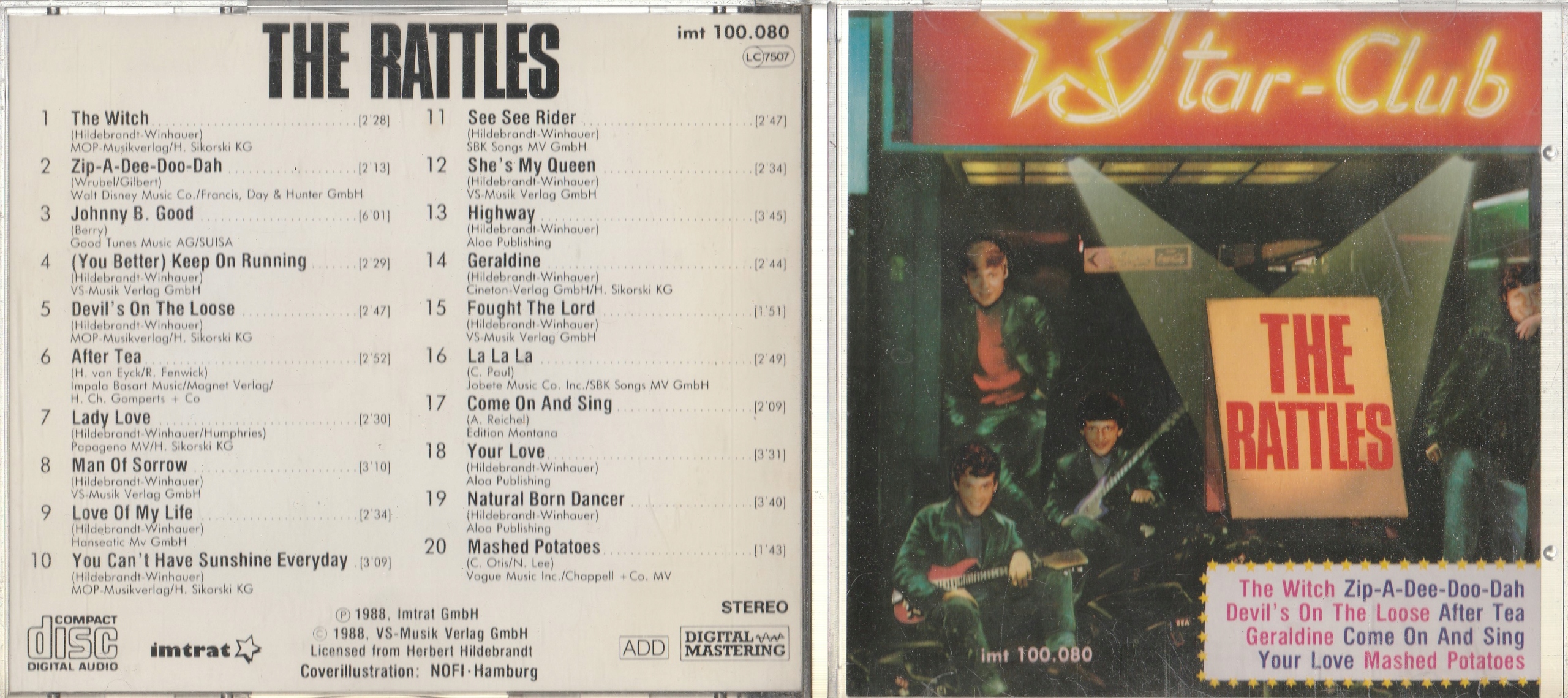 Płyta CD The Rattles 1988 The Best Greatest Hits ...