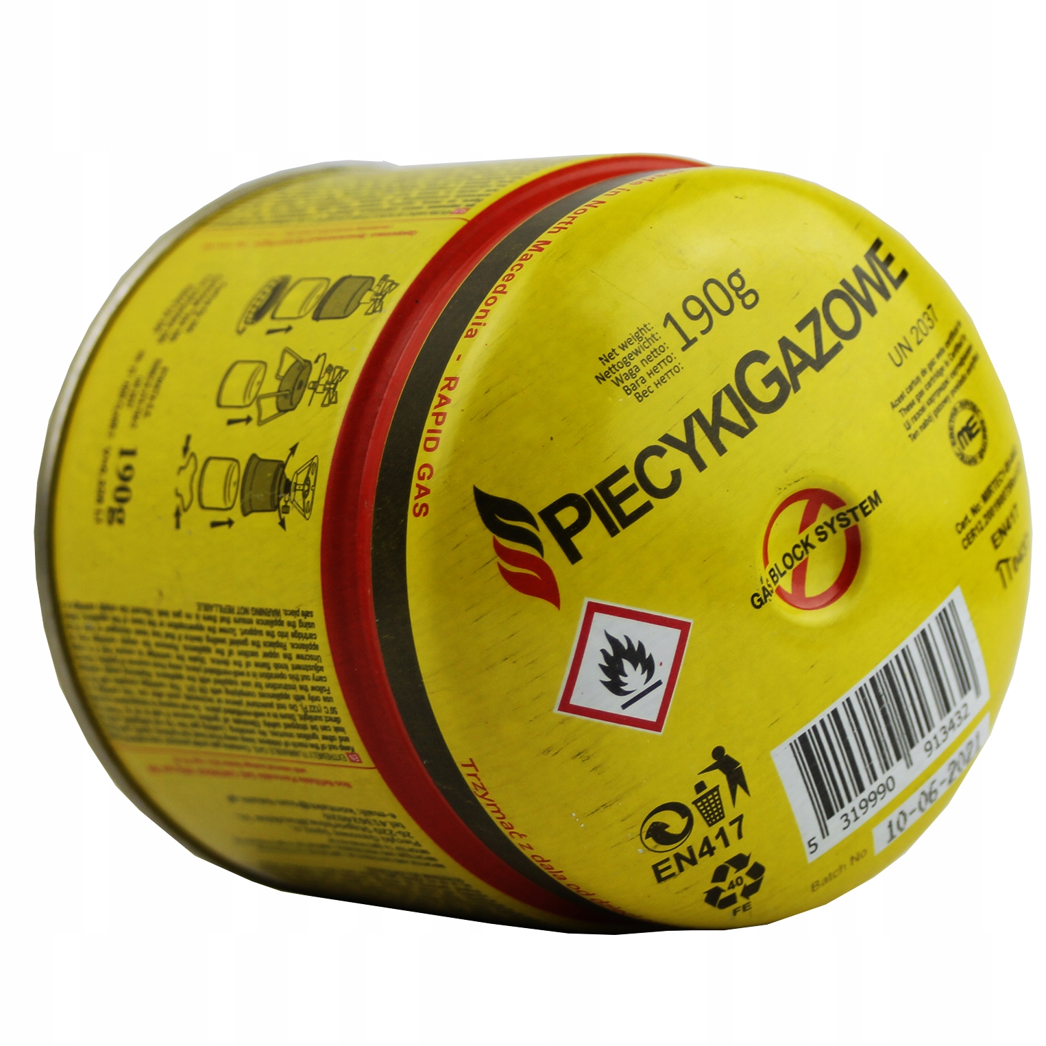 NABÓJ KARTUSZ GAZOWY 190g DO PALNIKÓW KUCHENEK - KAR 190G - 13779604608 - Allegro.pl