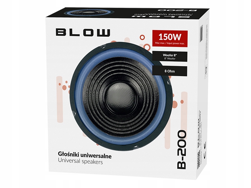 BASOVÝ REPRODUKTOR BLOW B-200 200MM 20CM 150W 8OHM WOOFER - Allegro