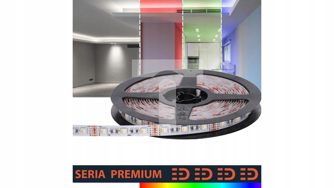 LED pásek Premium 12V 60 LED RGB+W 4v1 - VYROBENO V POLSKU, (5903684850815) • Ceny, Recenze ...