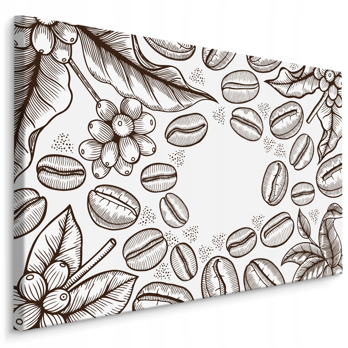 Obraz Ścienny Rysunek Nasiona KAWA Ziarna 30x20 • Cena, Opinie - Allegro
