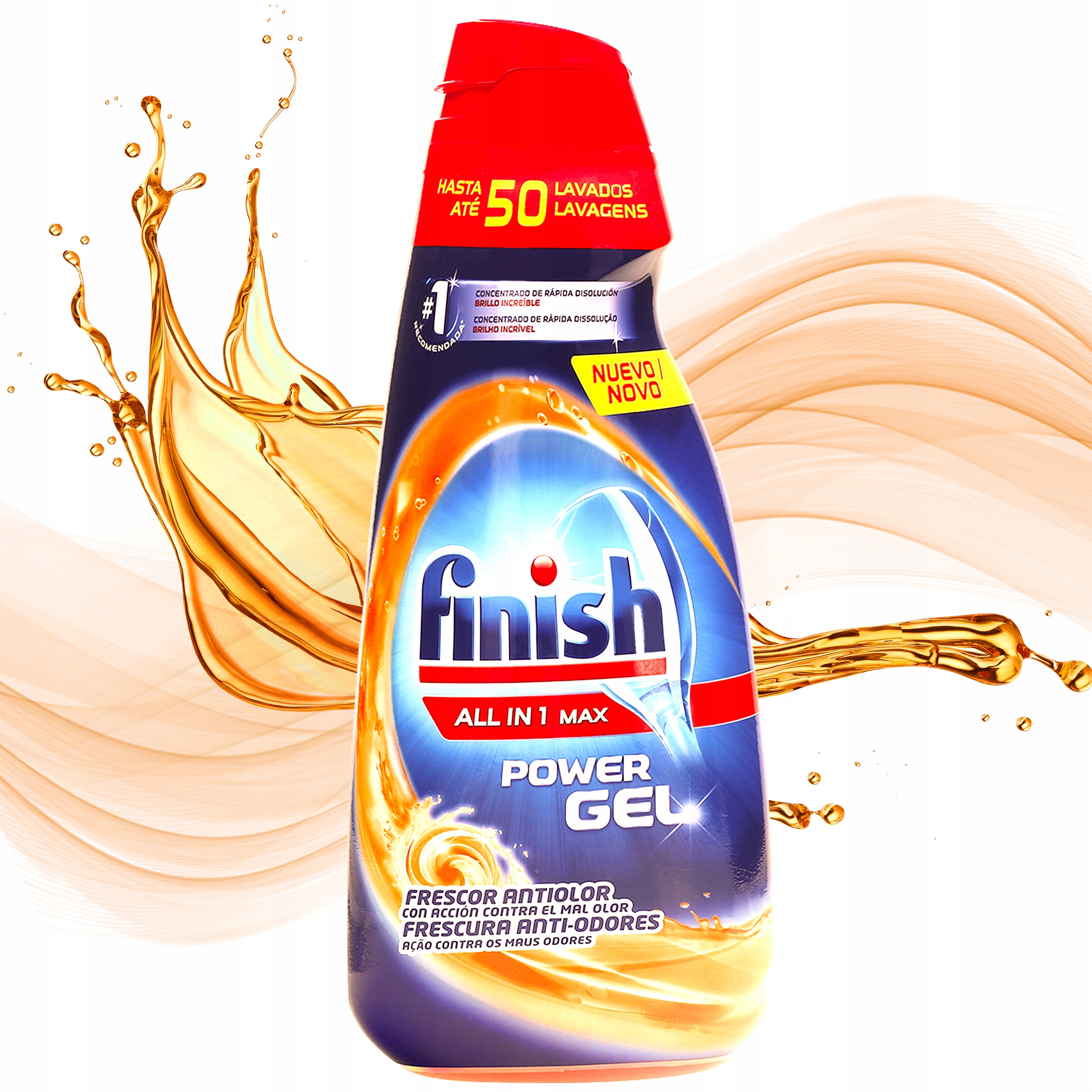 Finish Power Żel do mycia naczyń w zmywarce 1L (8410104890483) • Cena ...