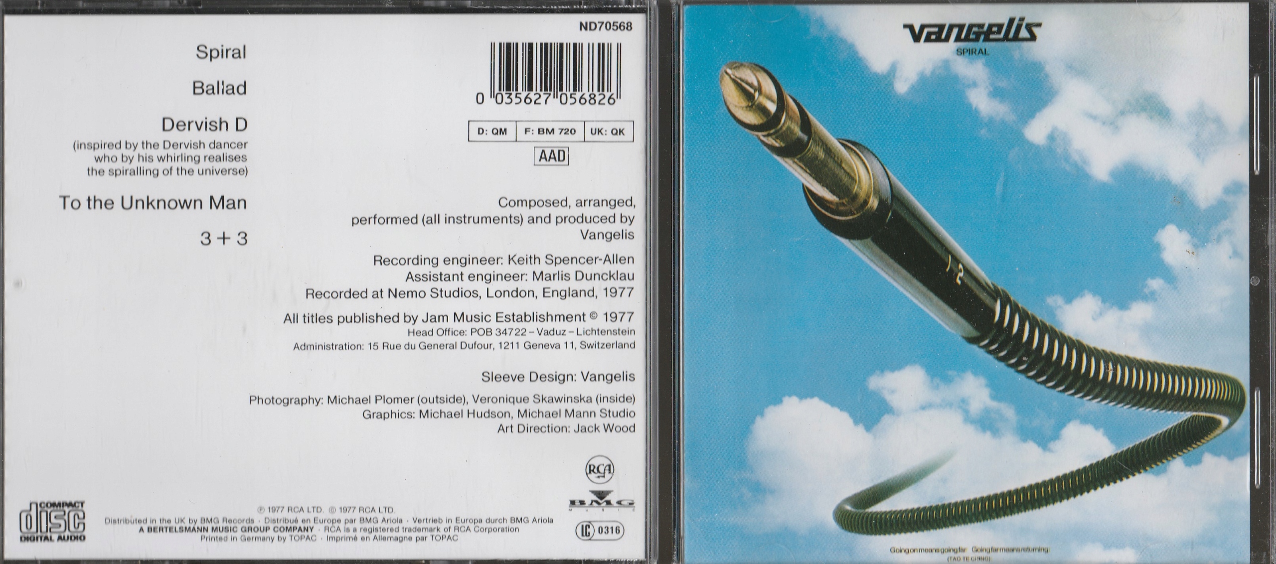 Płyta CD Płyta CD Vangelis - Spiral 1977/1989 ___________________________ 15791404658 - Sklepy ...