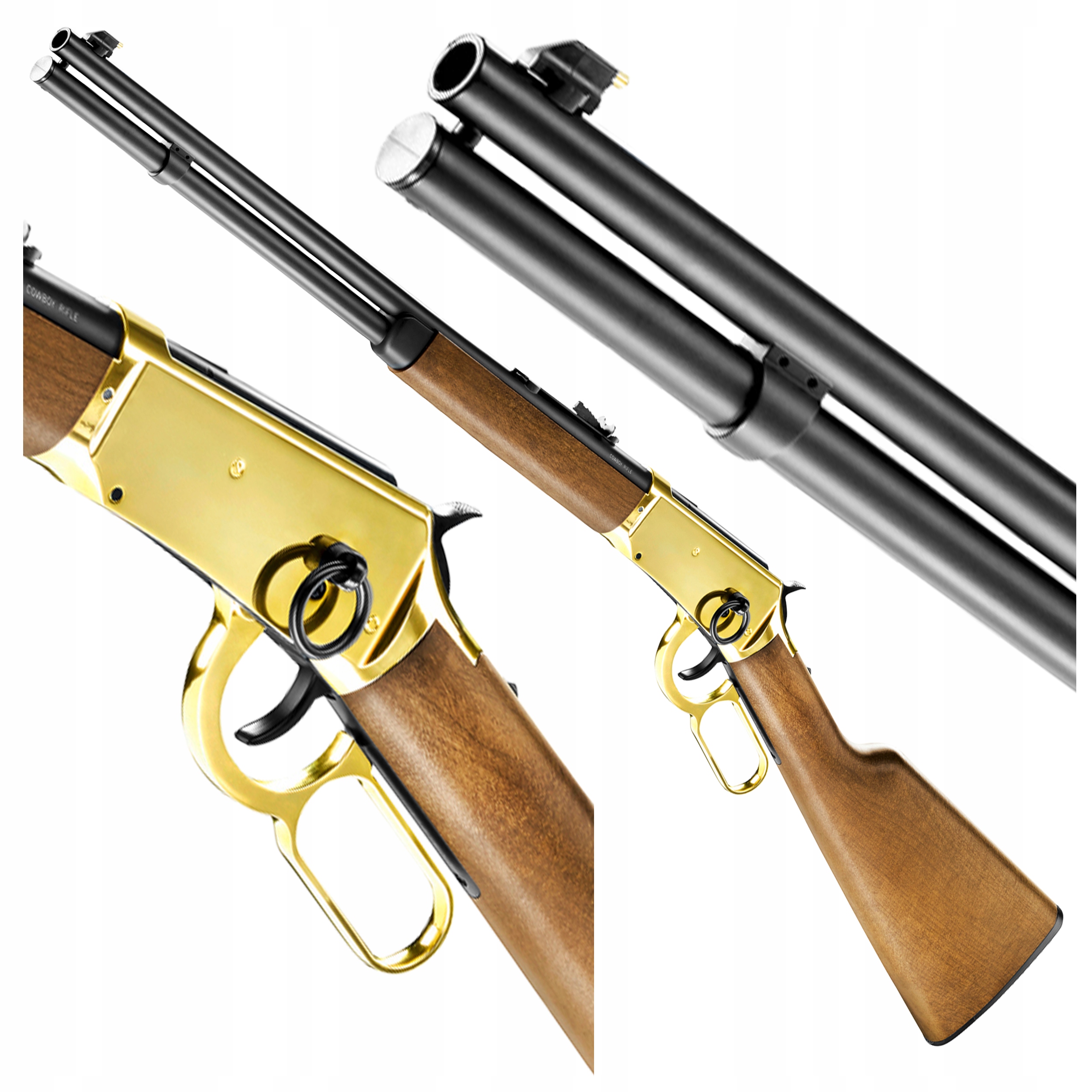 Wiatrówka Umarex Winchester Cowboy Rifle Gold 4,5 mm CO2 gwintowana ...