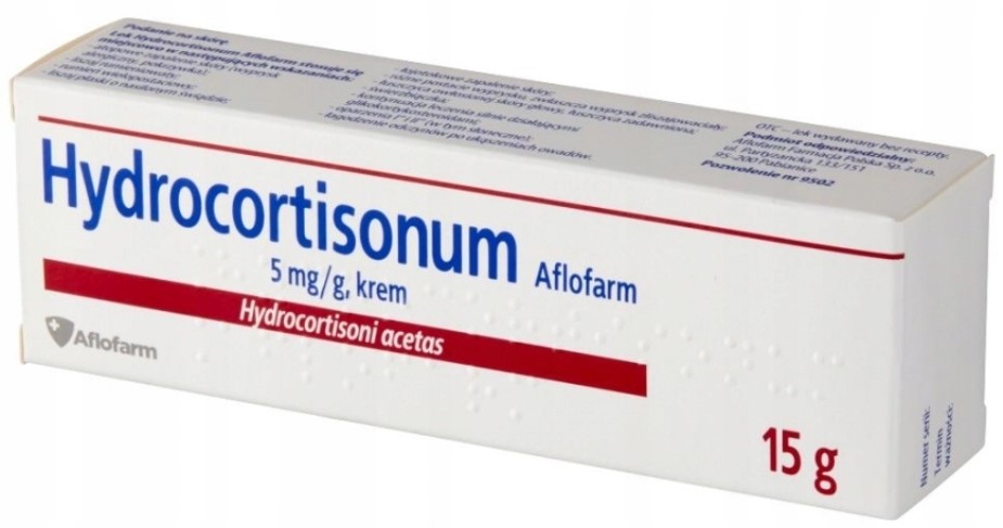 Aflofarm Hydrocortisonum krem na łuszczycę świąd alergia 0,5% 15 g ...