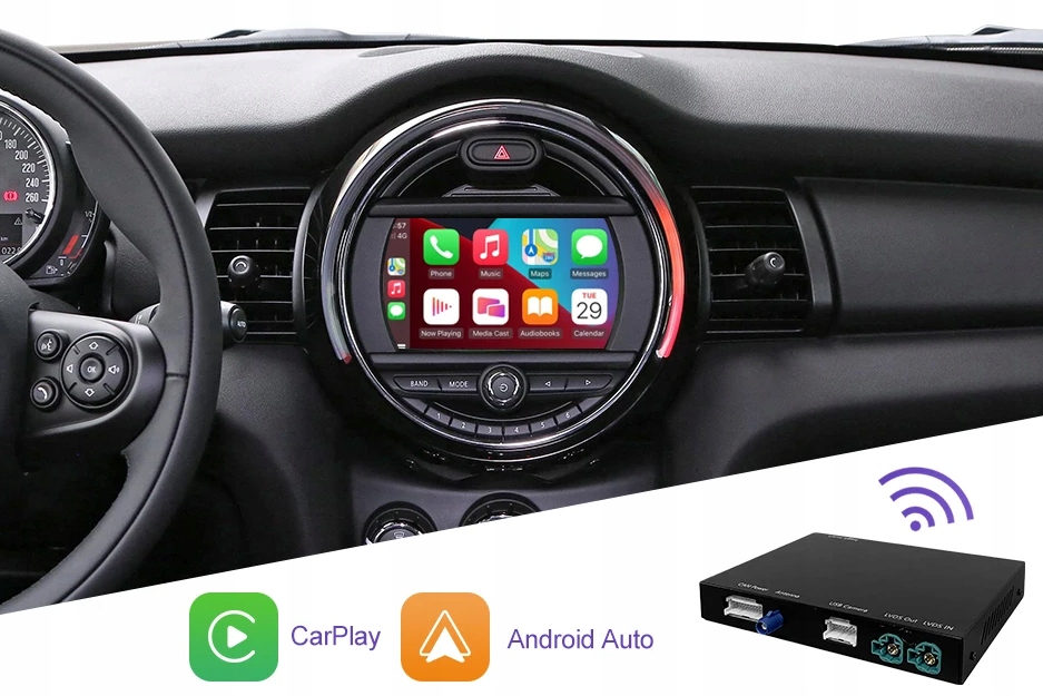 MINI NBT BEZPRZEWODOWY CARPLAY ANDROID AUTO COOPER CLUBMAN COUNTRYMAN ...