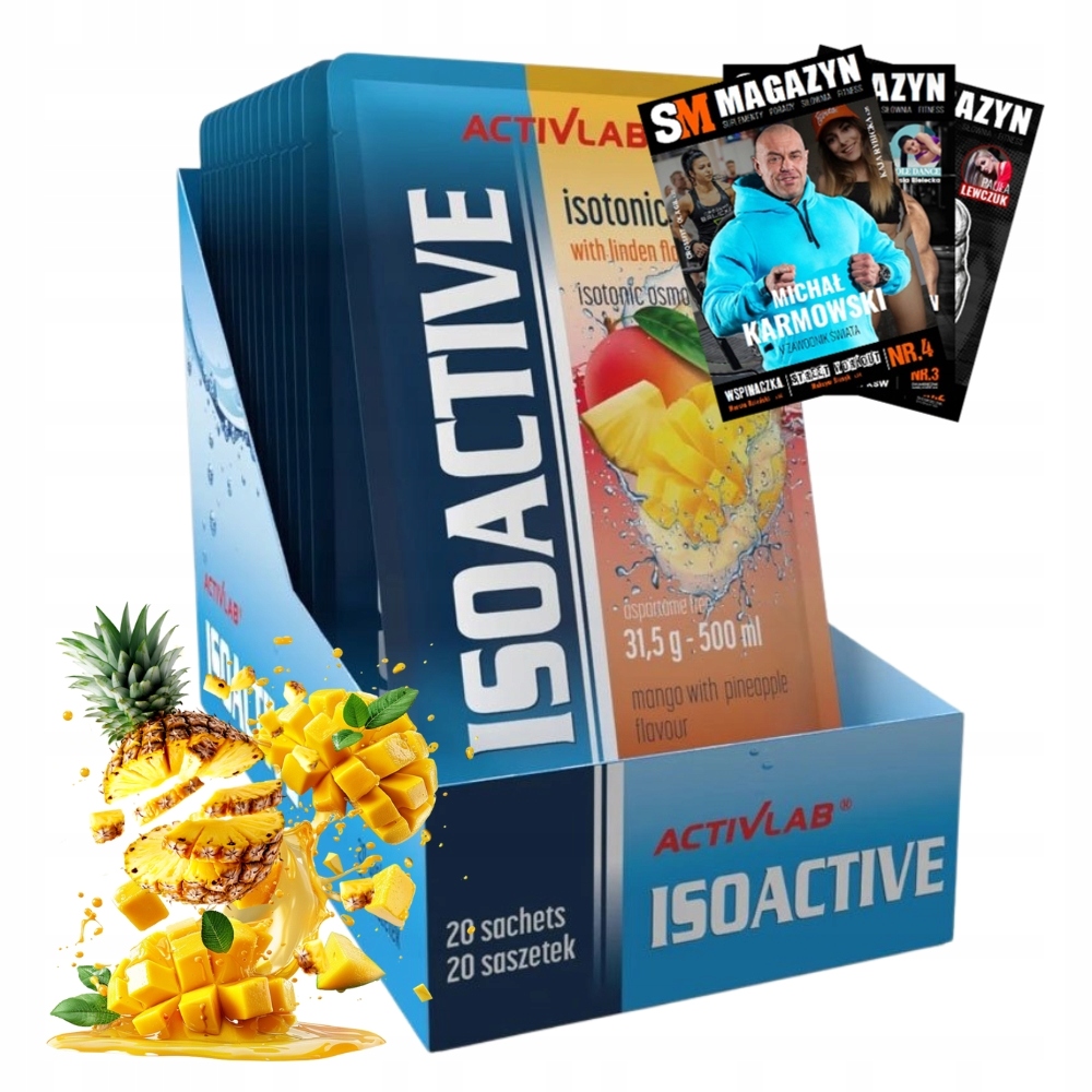 ACTIVLAB ISO ACTIVE NAPÓJ IZOTONICZNY ISO 20x31.5g NAWODNIENIE ELEKTROLITY - 5907368804446 ...
