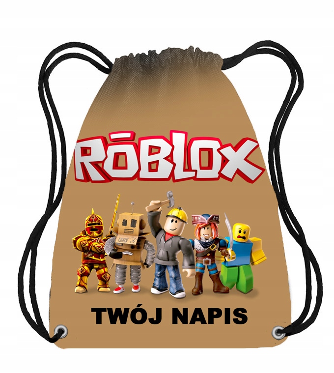 ROBLOX SÁČEK BATOH ALL PRINT VÁŠ NÁPIS za 190.00CZK - Allegro