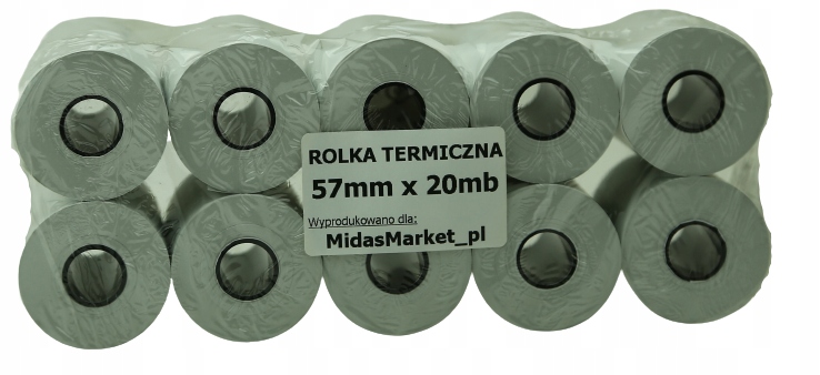 ROLKI TERMICZNE 57x20 DO TERMINALA PŁATNICZEGO • Cena, Opinie • Rolki i ...