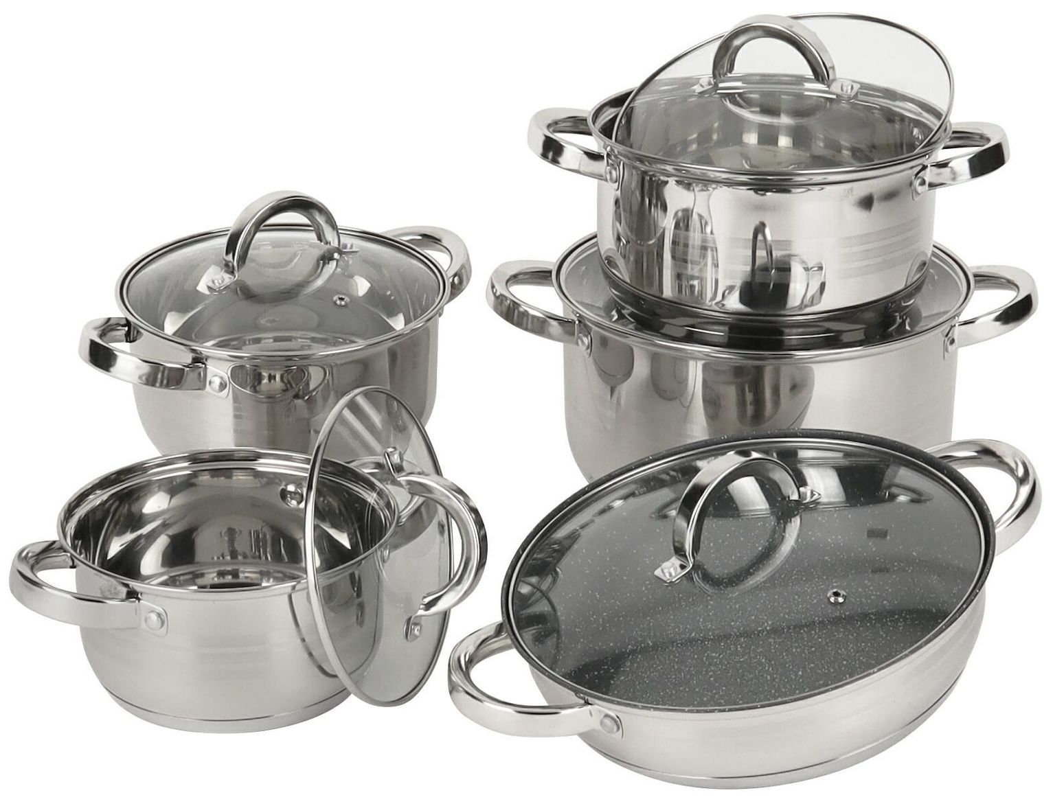 KOMPLET GARNKÓW Zestaw 12el GARNKI Patelnia TW199G (5908298002926 ...