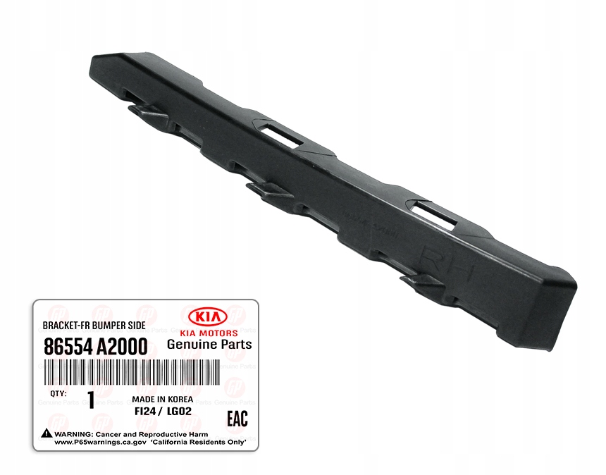 ŚLIZG MOCOWANIE ZDERZAKA PRAWY PRZÓD 86554-A2000 OE KIA CEED CEE'D za ...