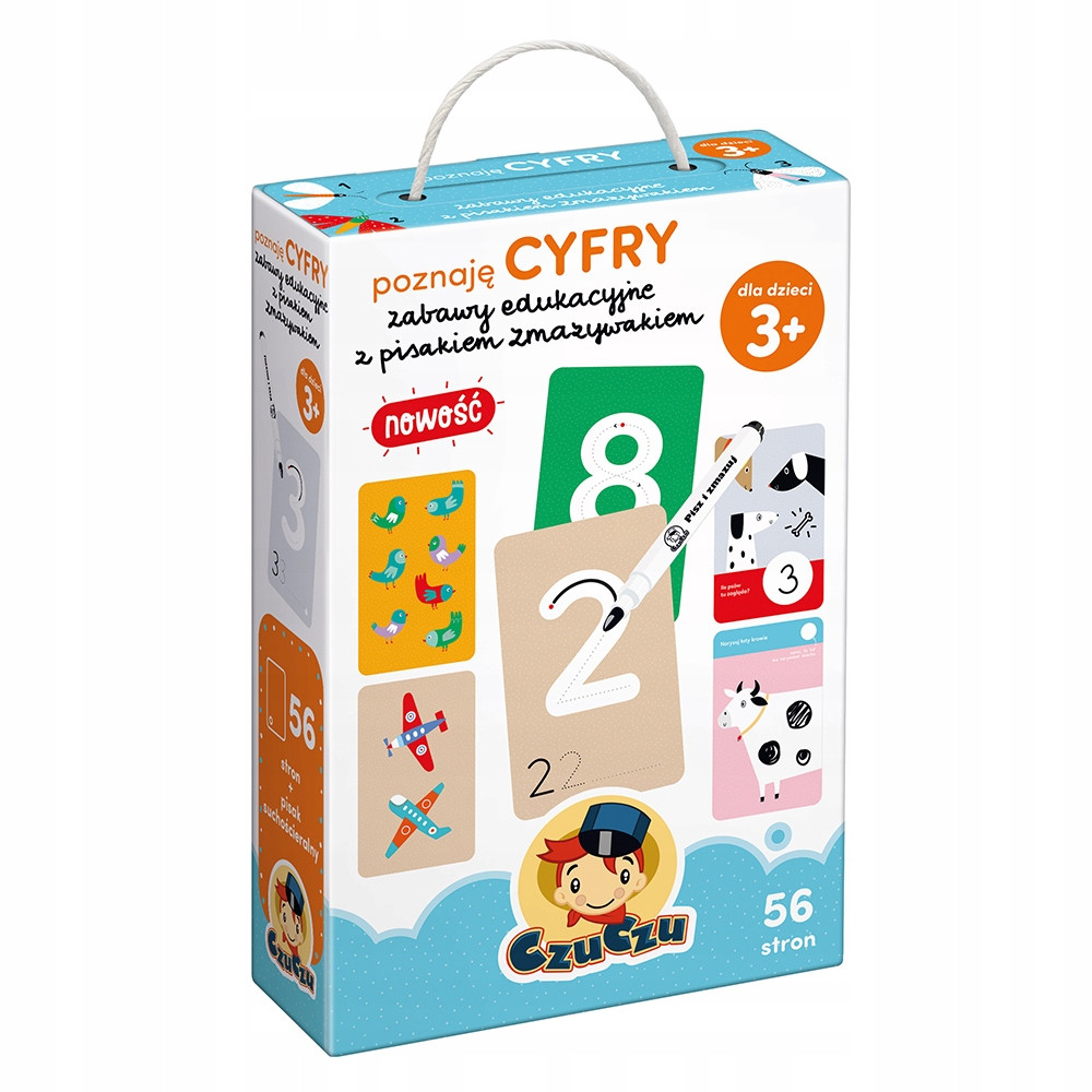ZABAWA EDUKACYJNA Z PISAKIEM CZUCZU POZNAJĘ CYFRY ZMAZYWAKIEM ZABAWKI ...