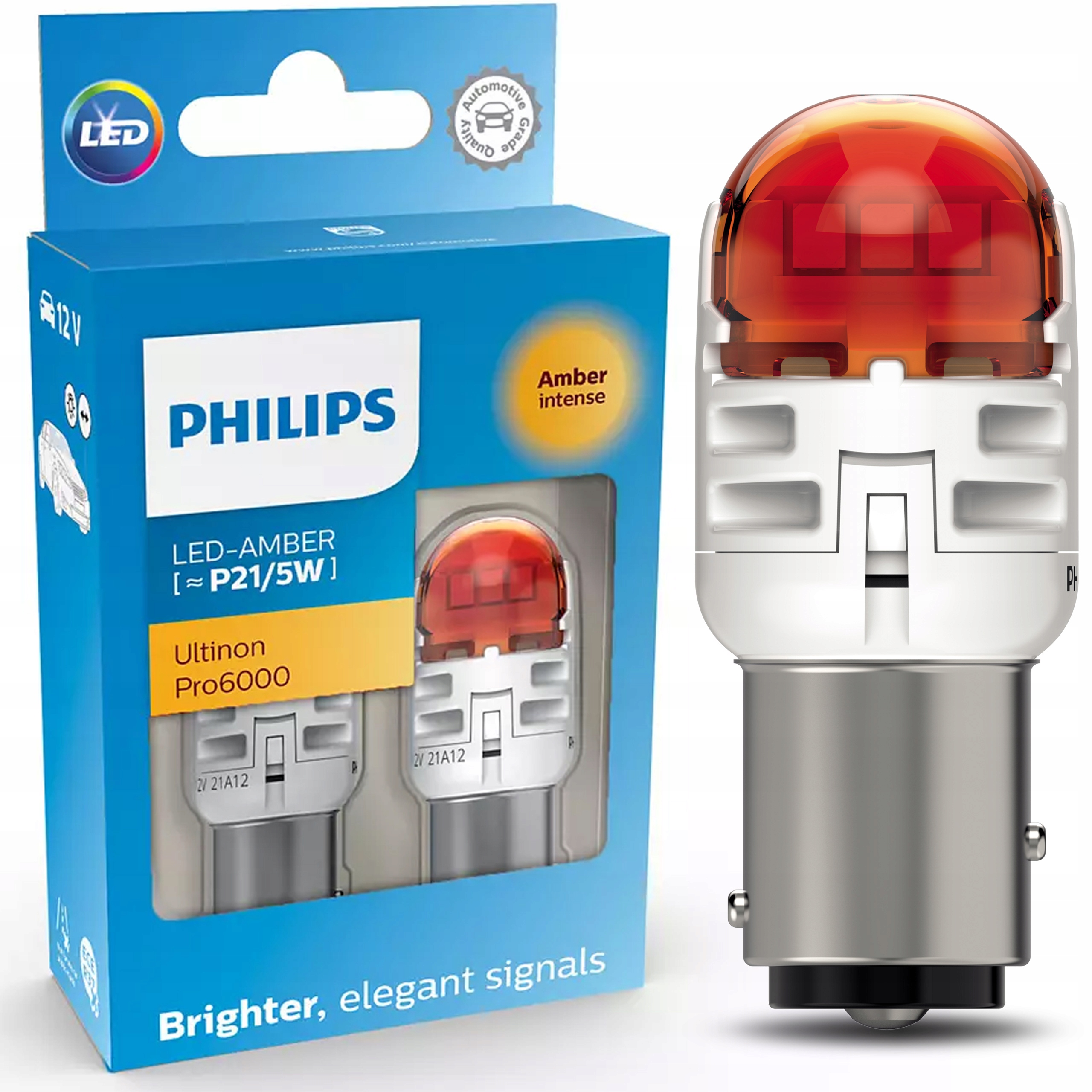 Philips Żarówka Led P21/5W POMARAŃCZOWA Pro6000 8719018015464 za 124 ...