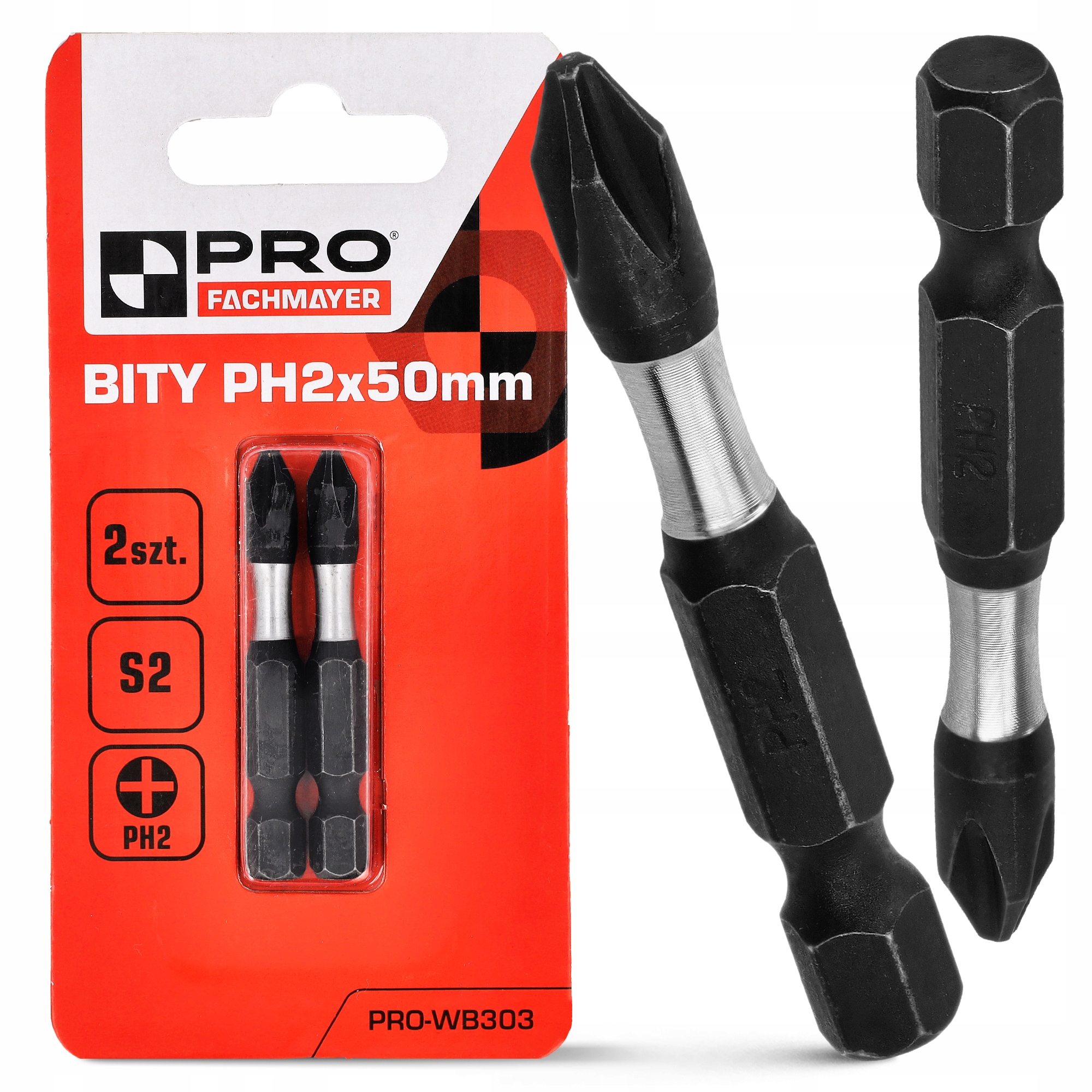 KOŃCÓWKI UDAROWE BIT UDAROWY BITY DO WKRĘTARKI MOCNE PH2 50 MM (PRO-WB303) • Cena, Opinie ...