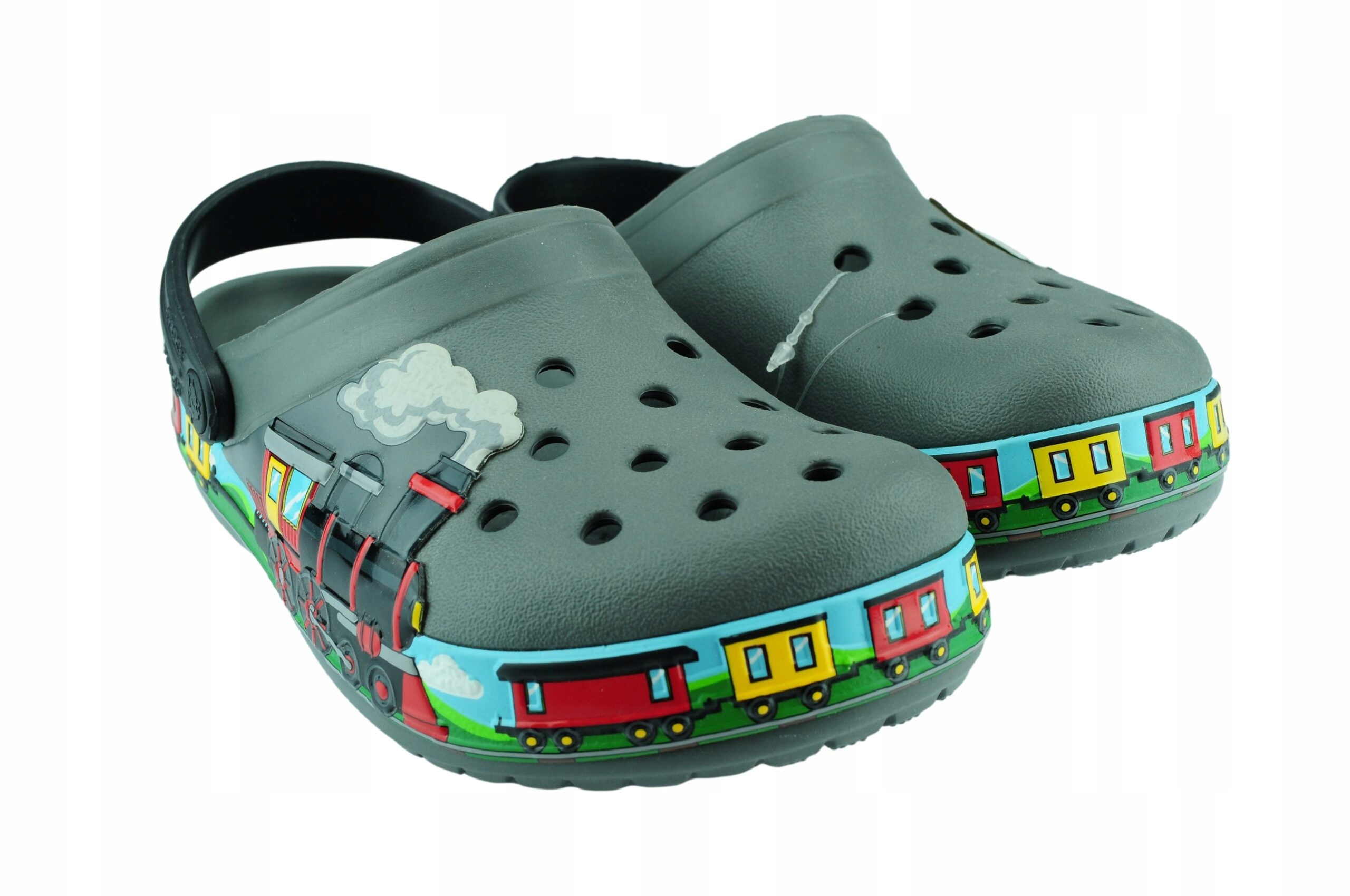 Crocs FunLab Train Band Clog Kids Slate Grey 29,5 (191448297784) • Cena, Opinie • Klapki ...