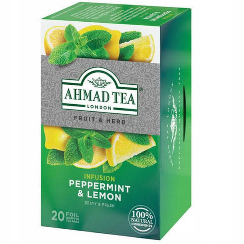AHMAD 20tb Peppermint Lemon (0054881000024) • Cena, Opinie • Herbata ...