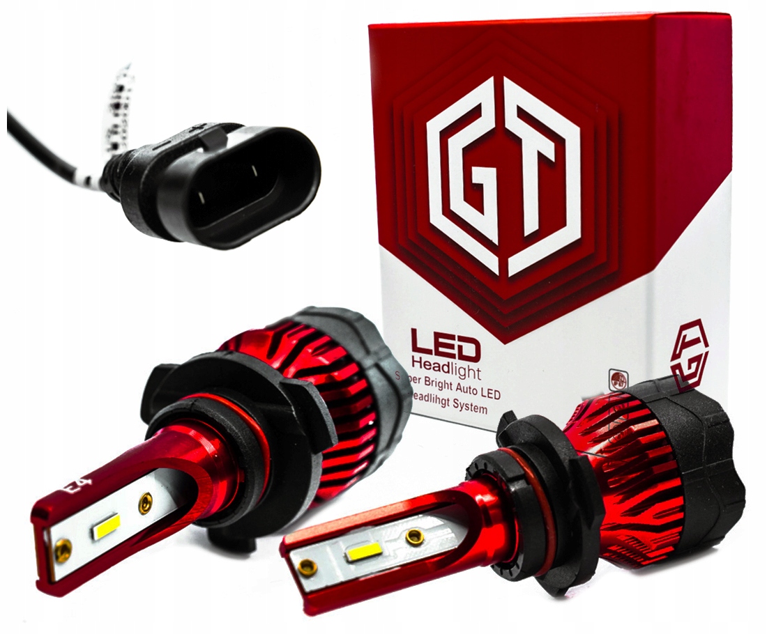 Żarówki Led 9012 HIR2 16000lm 12V Ultra Zimna Biel K5-GT-9012 Żarówki ...