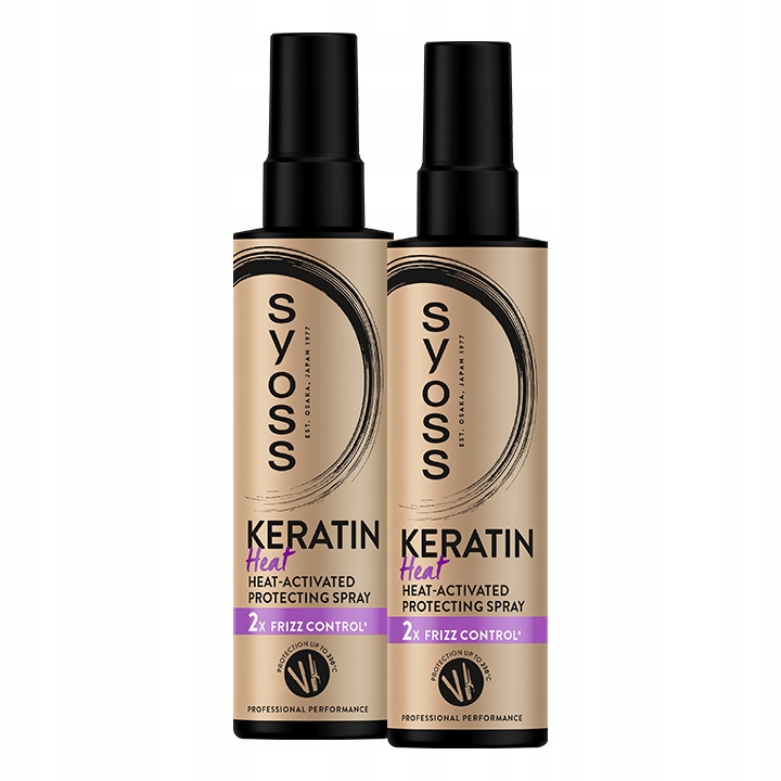 SYOSS Keratin Heat Spray do włosów termoochronny 2x200 ml (09000101049299) • Cena, Opinie ...
