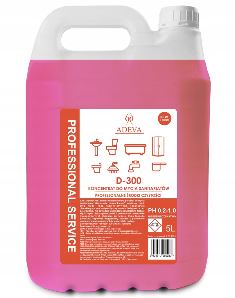 ADEVA D-300 Koncentrat do mycia sanitariatów - porównaj ceny - Allegro.pl
