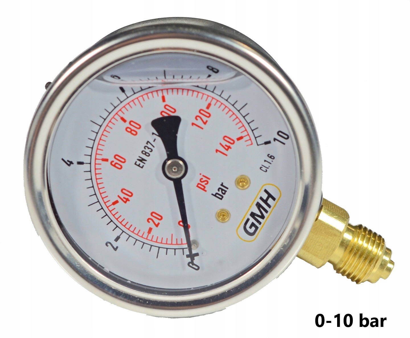 MANOMETR GLICERYNOWY PRZYŁĄCZE DOLNE 0-10 bar (DOLNE 0-10 bar) • Cena, Opinie • Hydraulika ...